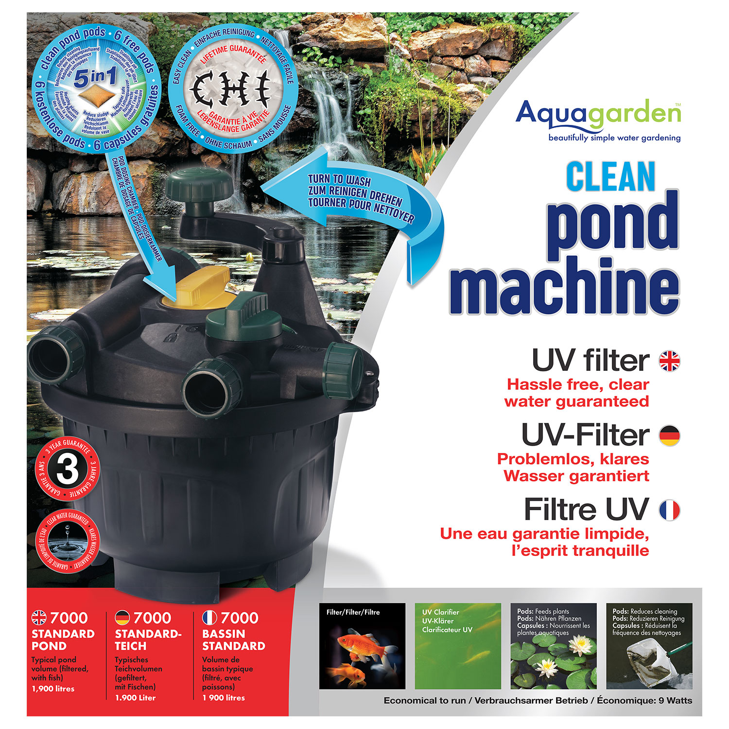 Clean Pond Machine 7000 for Standard Ponds - Aquagarden Europe